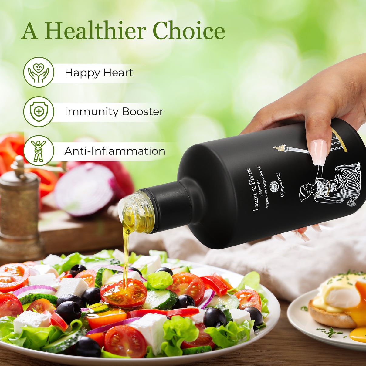 Laurel & Flame Olympia PGI Early Premium USDA-Organic Extra-Virgin Oli